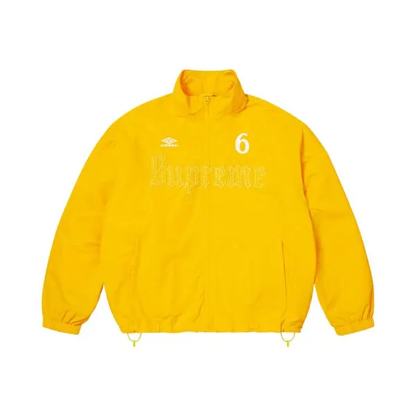 Supreme X Umbro Rhinestone Track Jacket - Yellow
