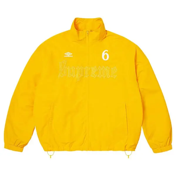 Supreme X Umbro Rhinestone Track Jacket - Yellow