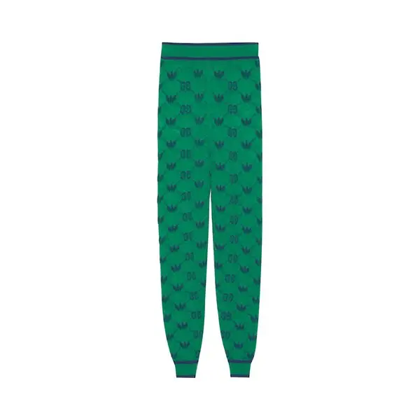 Gucci X Adidas Wool Jacquard Joggers /blue