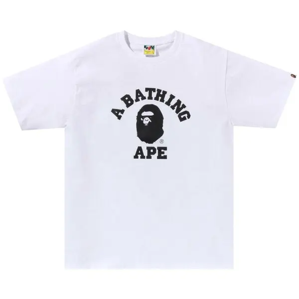 A BATHING APE Stone Eye College Tee - White