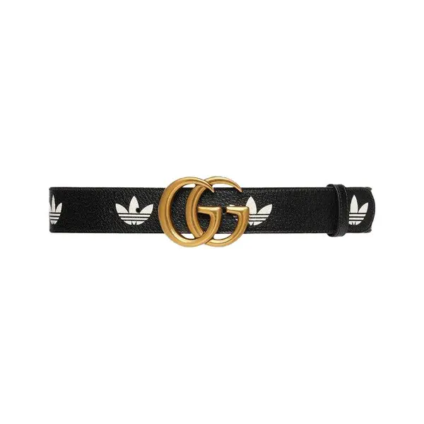 Gucci X Adidas Gg Marmont Belt /white - Black