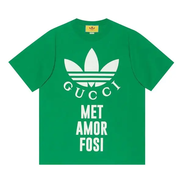 Gucci X Adidas Ribbed Jersey T-shirt - Green