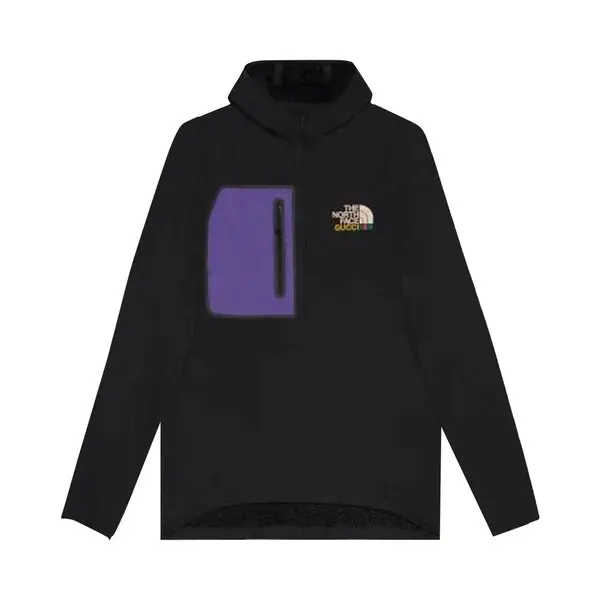 Gucci X The North Face Fleece Pullover /purple - Black