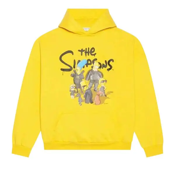 Balenciaga X The Simpsons Hoodie - Yellow