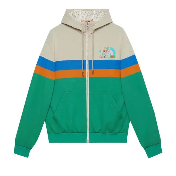 Gucci X The North Face Hooded Jacket 'ivory/green