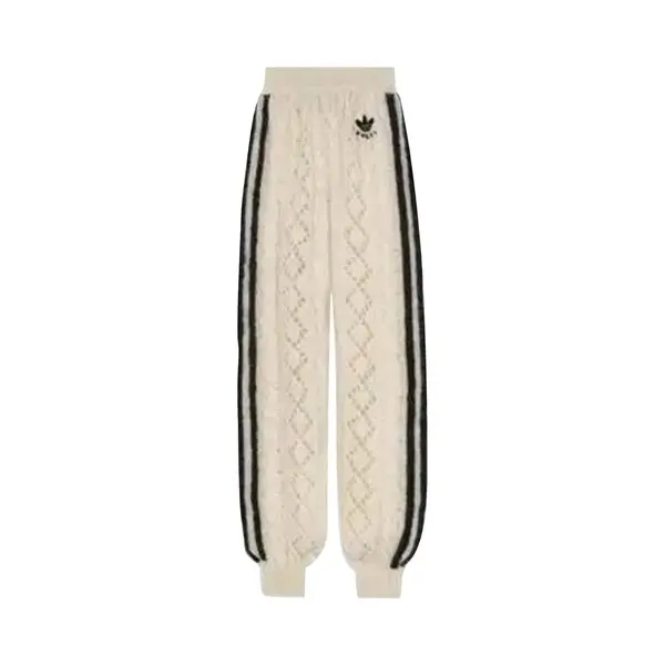 Gucci X Adidas Mohair Knit Jogging Pant 'ivory