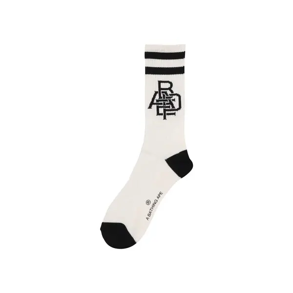 A BATHING APE Head Line Socks