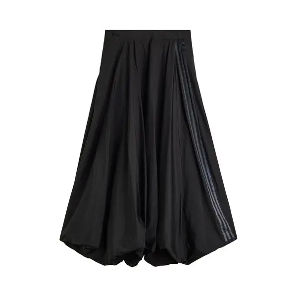 Y3 Gradient Stripes Nylon Balloon Skirt - Black