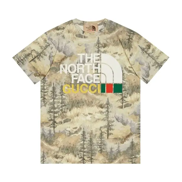 Gucci X The North Face T-shirt 'forest Print