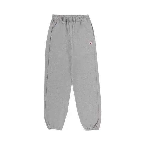 A BATHING APE Ape Head One Point Loose Fit Sweat Pants - Grey