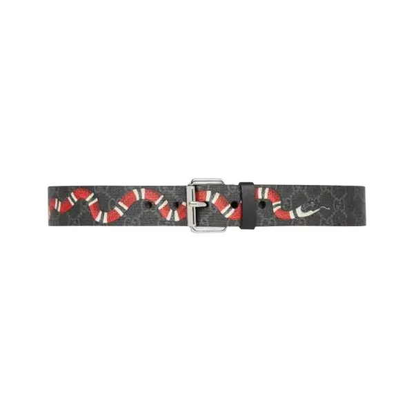 Gucci Supreme Kingsnake Belt - Black