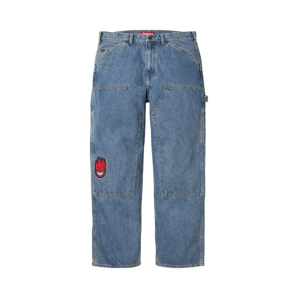 Supreme X Spitfire Double Knee Painter Pant 'denim - Blue
