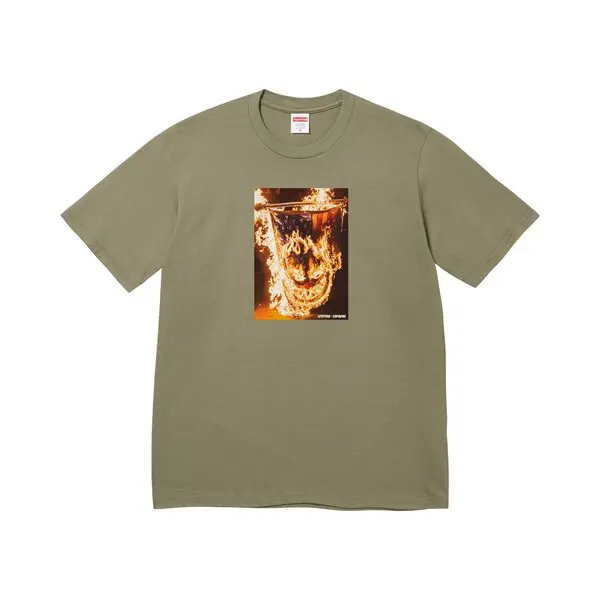 Supreme X Spitfire Flag Tee 'light Olive