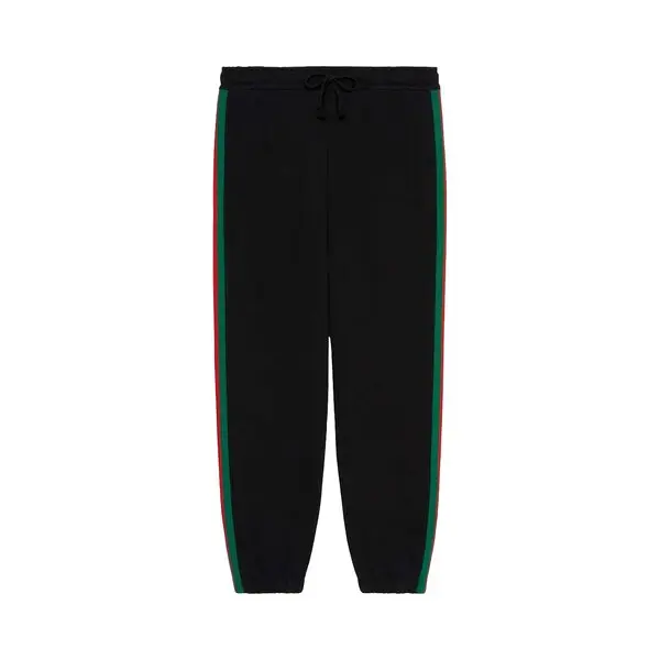 Gucci X The North Face Web Print Jogging Pants - Black