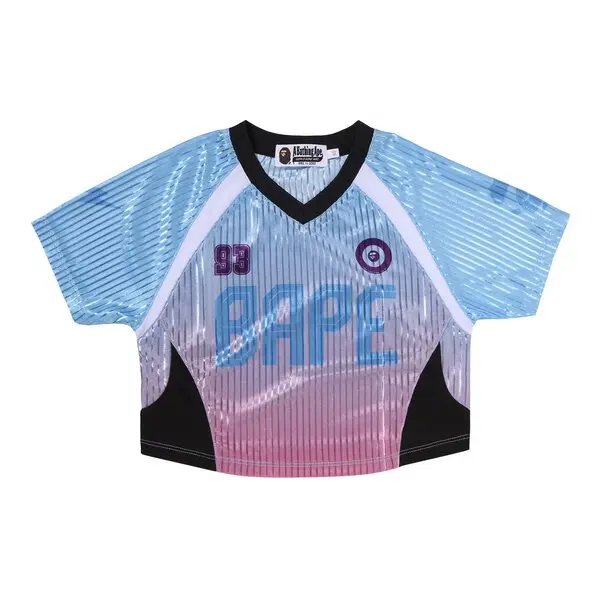 A BATHING APE Dip Dye Multi Logo Mini Tee - Blue