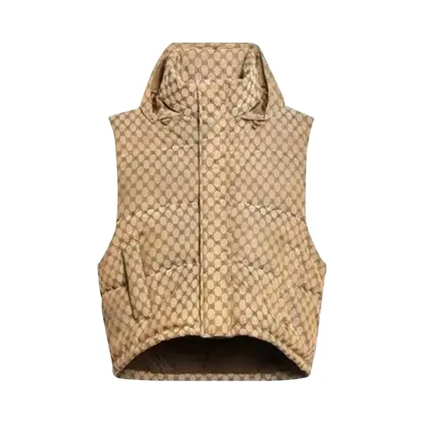 Gucci X Balenciaga The Hacker Project Hacker Cocoon Puffer Gilet Vest 'beige/ebony - Tan