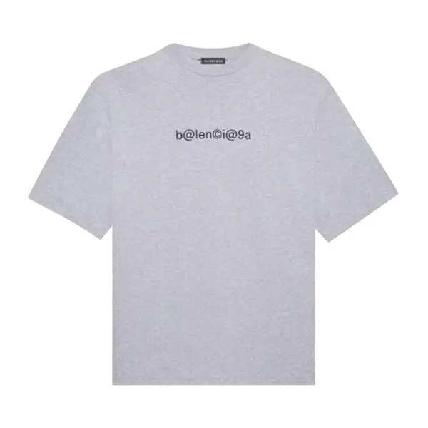 Balenciaga Symbols T-shirt 'heather /black - Grey