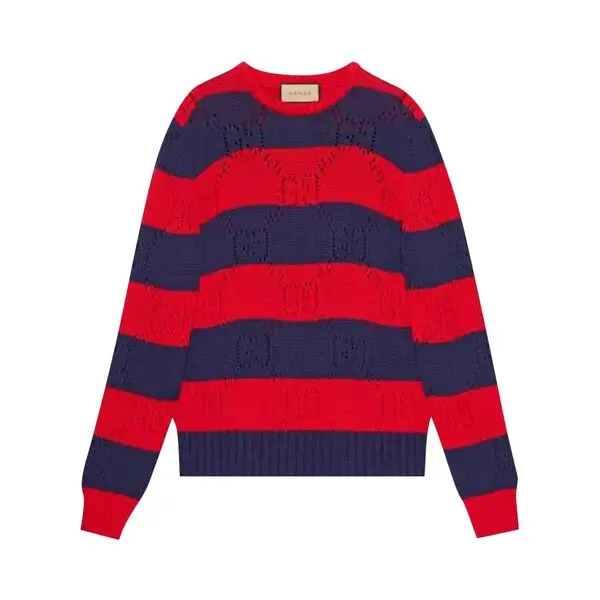 Gucci Striped Sweater /blue - Red