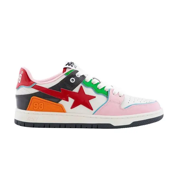 A BATHING APE Sk8 Sta Sneakers - Red