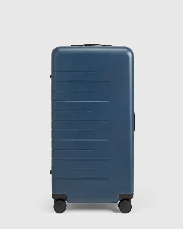 Quince Trunk Check-in Suitcase - Navy