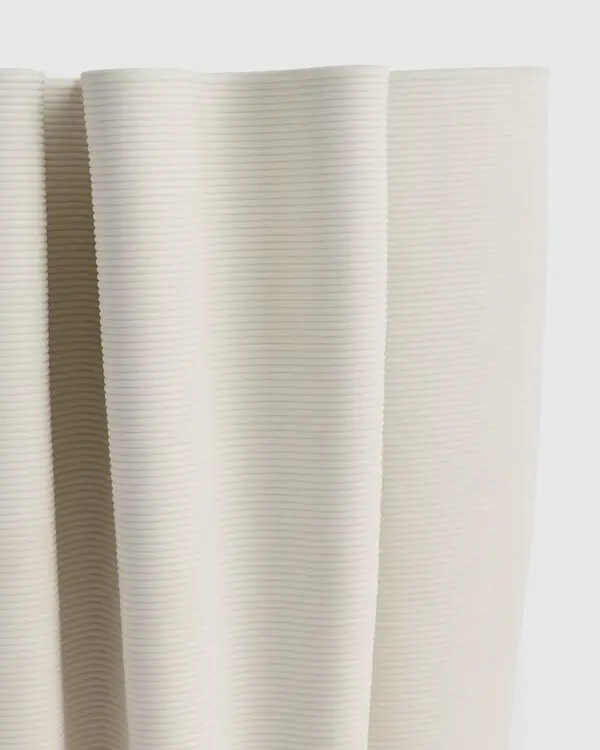 Quince Sculptural Rippled Ceramic Vase