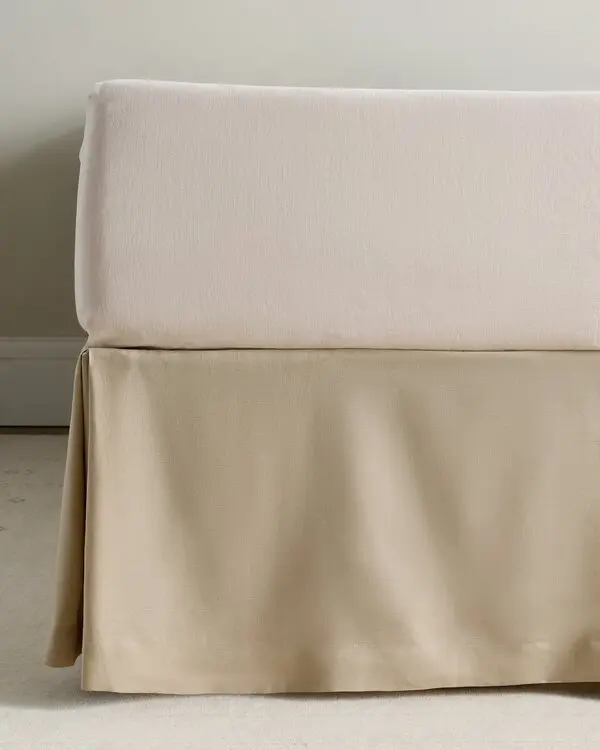 Quince European Linen Bed Skirt - Toffee