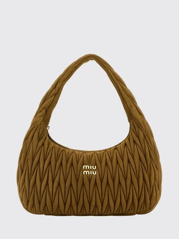 Miu Miu Quilted Lambleather Handbag - Green