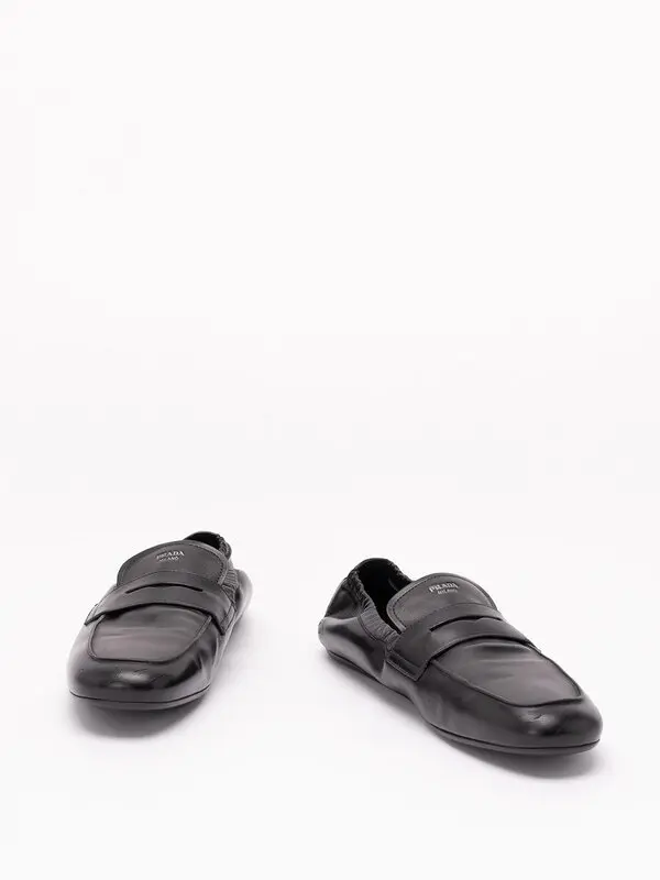 Prada Antiqued Calf Leather Loafers - Multicolor
