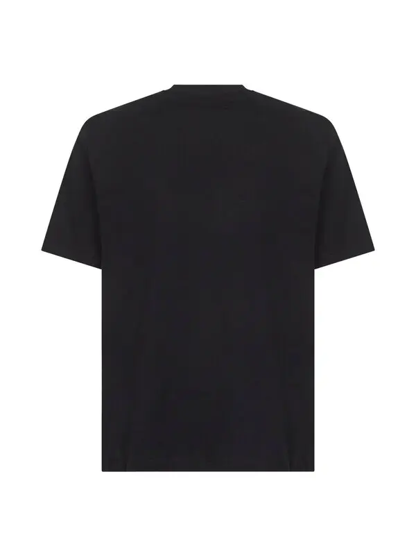 Amiri Black Staggered Logo T-shirt