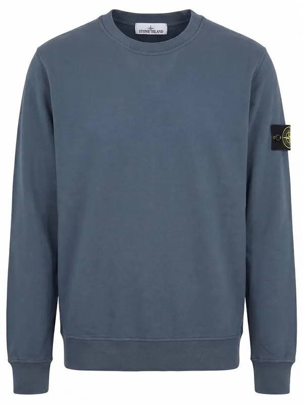 Stone Island Organic Cotton Fleece Sweatshirt - Multicolor