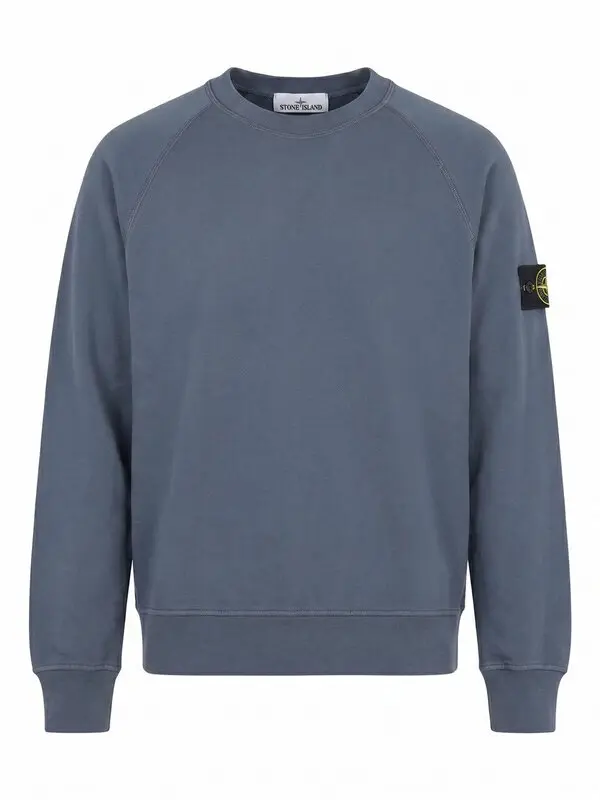 Stone Island Organic Cotton Fleece Sweatshirt - Multicolor