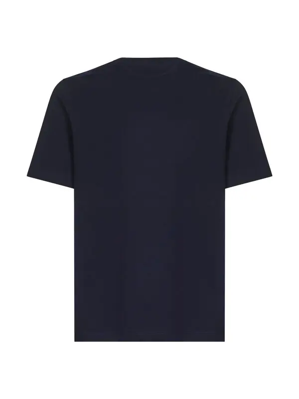 Brunello Cucinelli Blue Solomeo Crest T-shirt