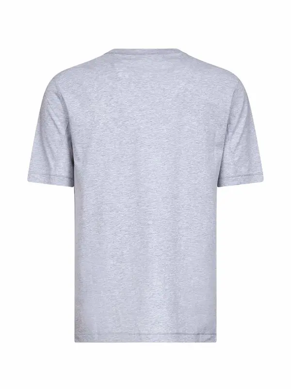 Brunello Cucinelli Grey Solomeo Crest Crewneck T-shirt