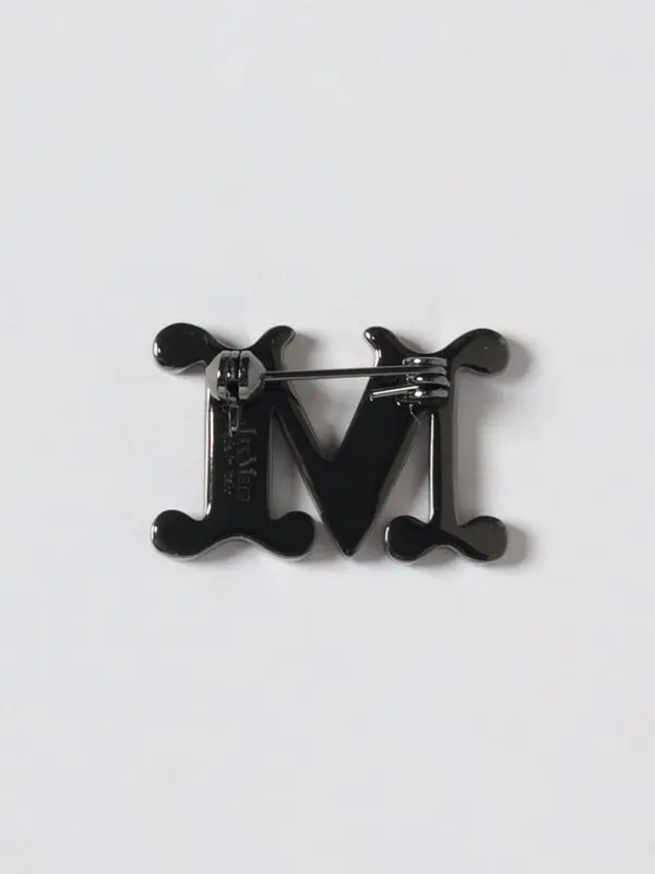 Max Mara Jewel Brooch - Black