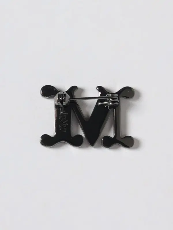 Max Mara Jewel Brooch - Black