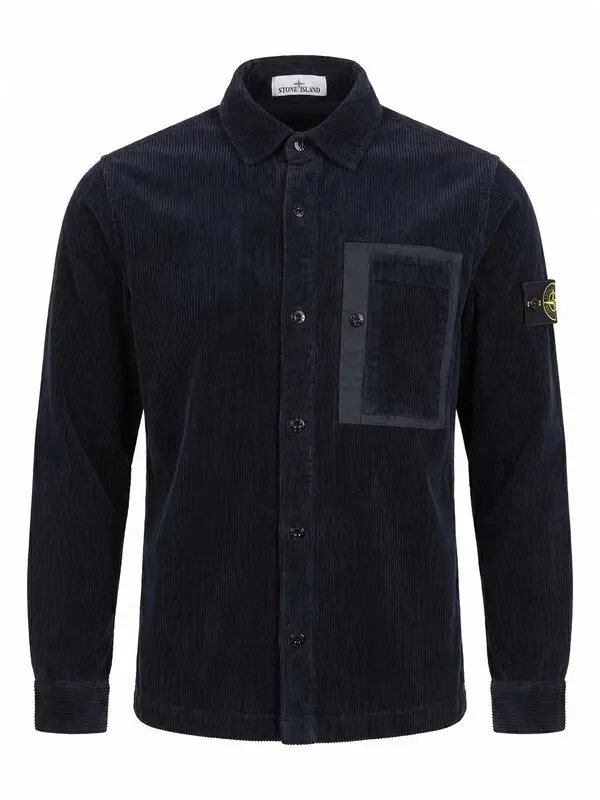 Stone Island Organic Cotton Corduroy Shirt - Multicolor