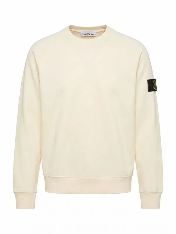 Stone Island Organic Cotton Fleece Sweatshirt - Multicolor