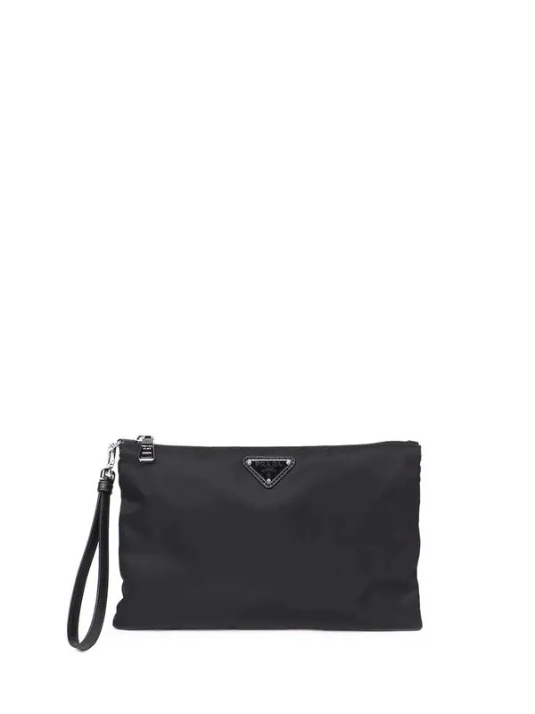 Prada Re-nylon And Saffiano Pouch - Multicolor