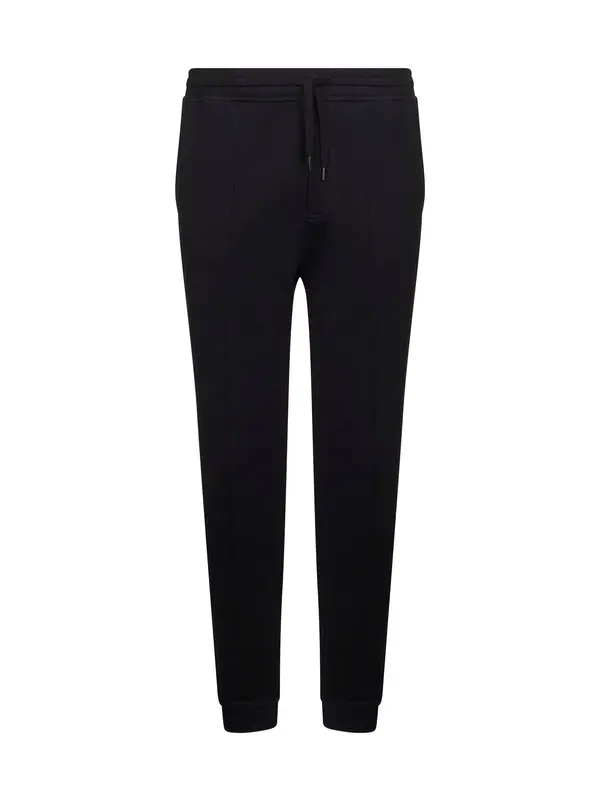 Brunello Cucinelli Black Double Fleece Jogger Trousers - Multicolor