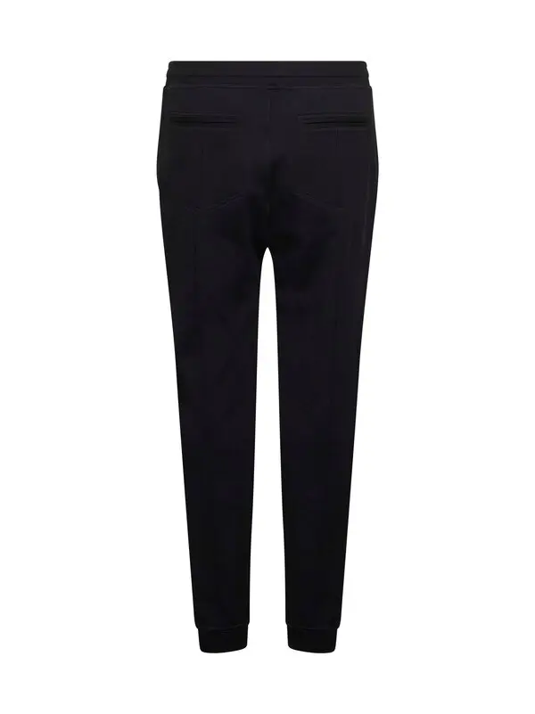 Brunello Cucinelli Black Double Fleece Jogger Trousers - Multicolor