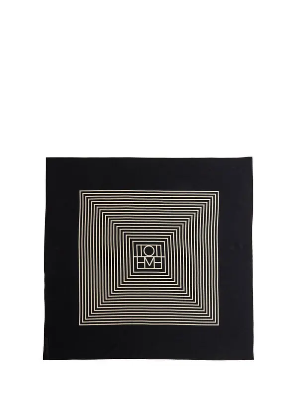 TOTEME Striped Silk Crêpe Scarf - Multicolor