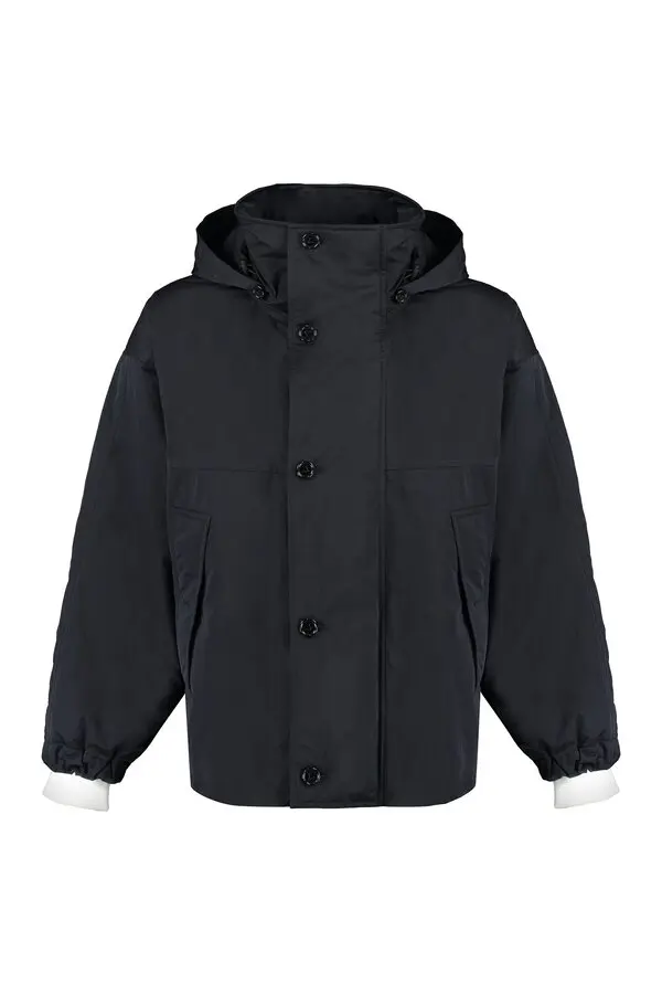 Bottega Veneta Layered Nylon Jacket - Black