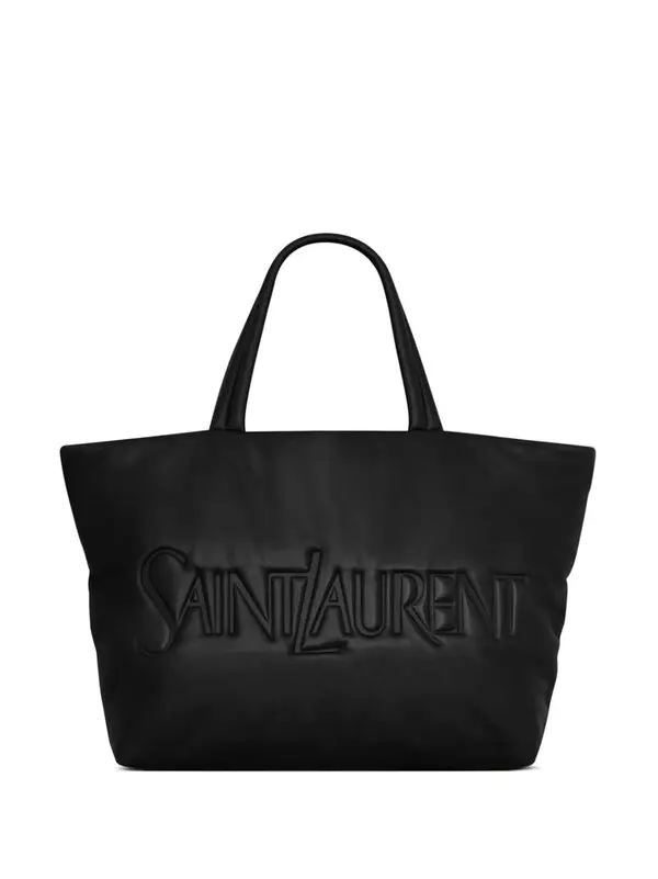 Saint Laurent Leather Tote - Black
