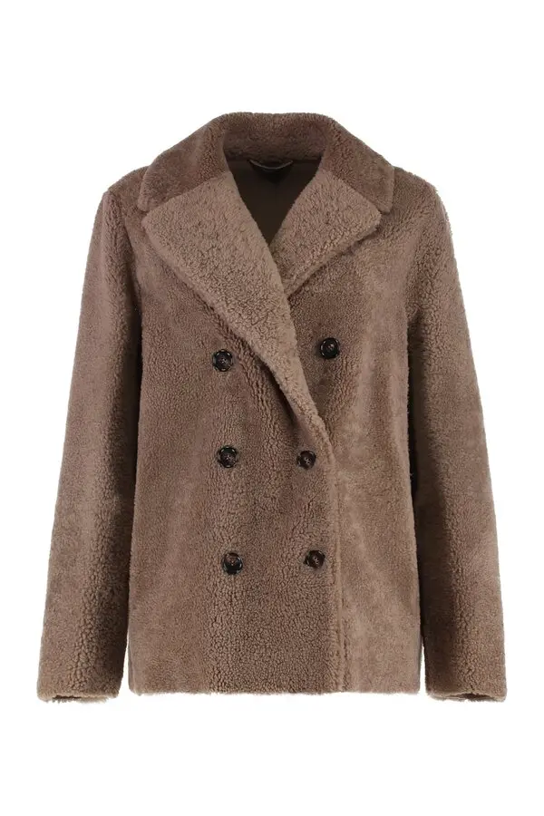 Max Mara Futura Shearling Coat - Camel