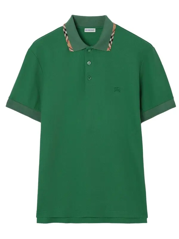 Burberry Equestrian Knight Embroidered Pocket T-shirt In Size - Verde
