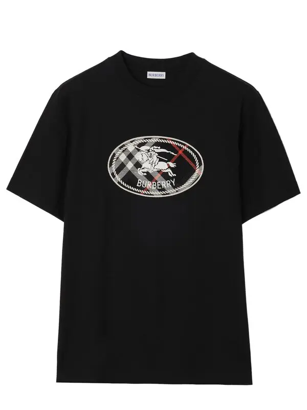 Burberry Rethexed Fit Embroidered T-shirt Size - Nero