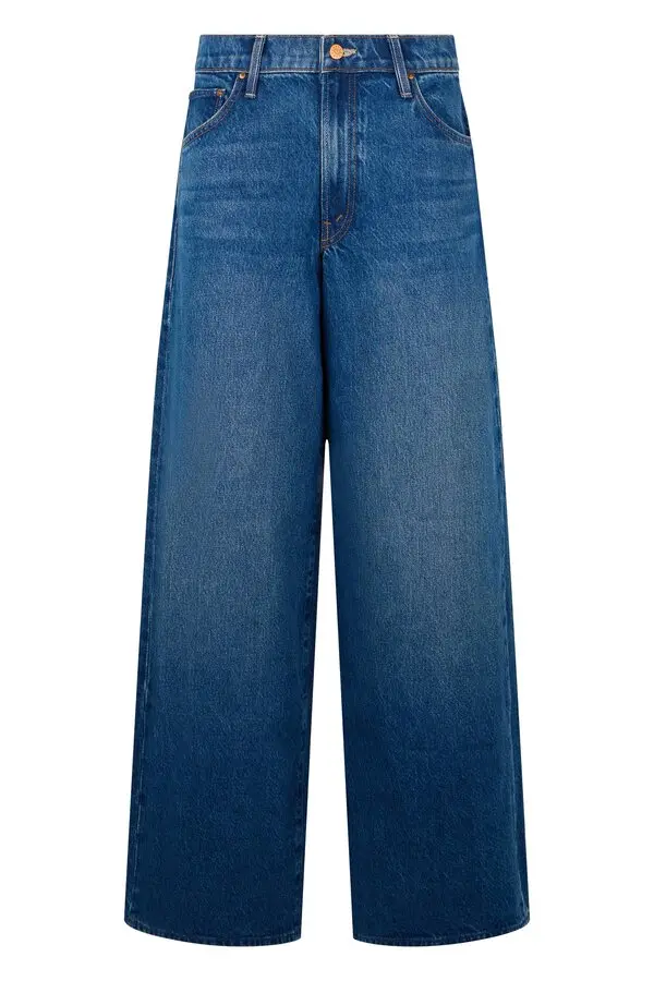 MOTHER Wide Leg High Waist Relaxed Fit Denim Jeans - Blue
