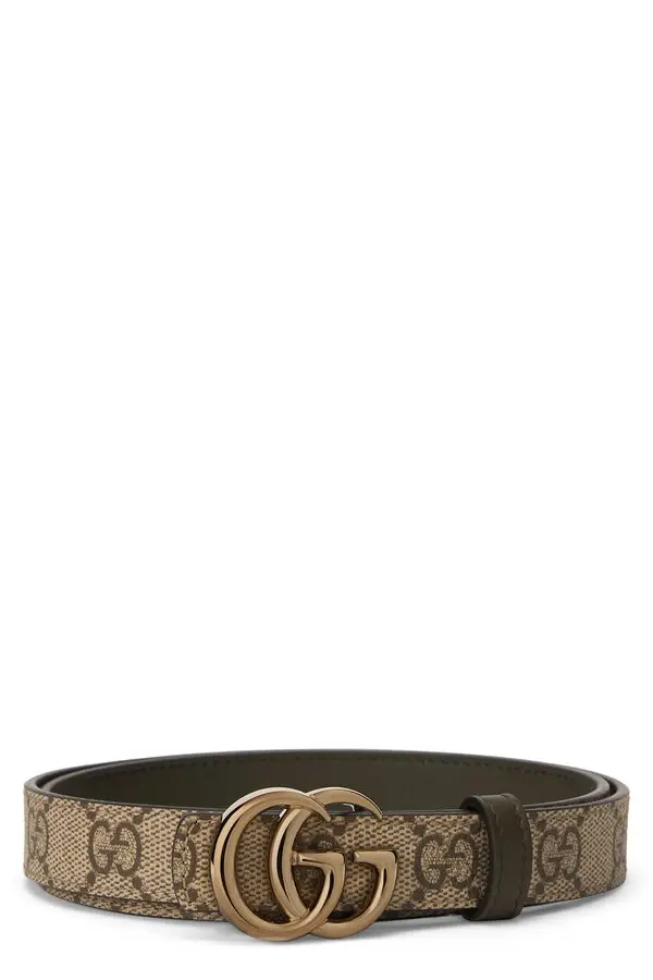 Gucci Marmont Leather Belt - Beige