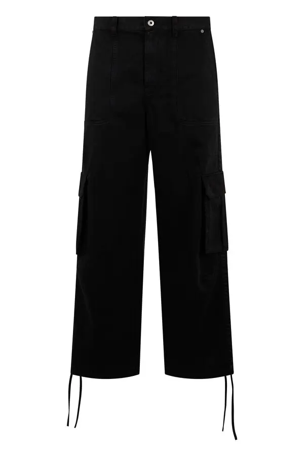 Loewe Cotton-blend Twill Straight-leg Cargo Pants - Black