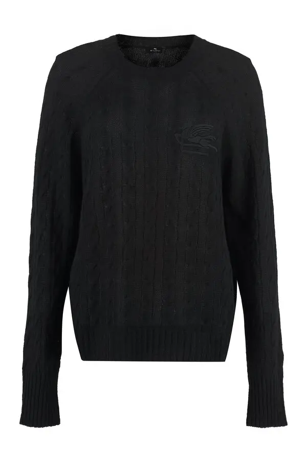 Etro Cable-knit Cashmere Sweater - Black